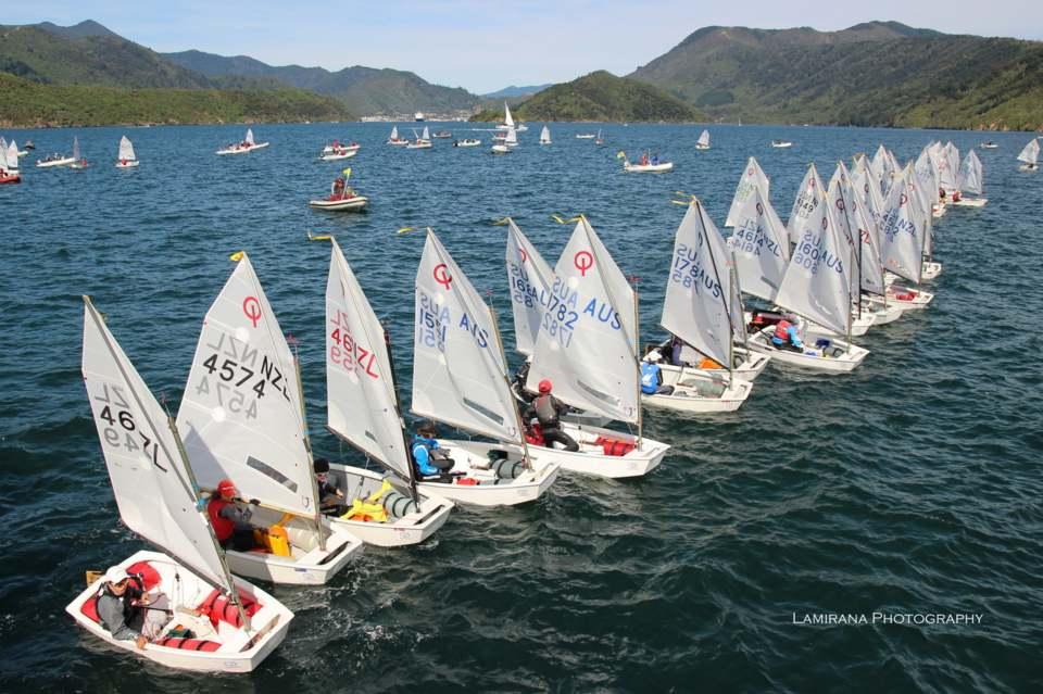 Big fleets gather for Optimist nationals | Yachting New Zealand