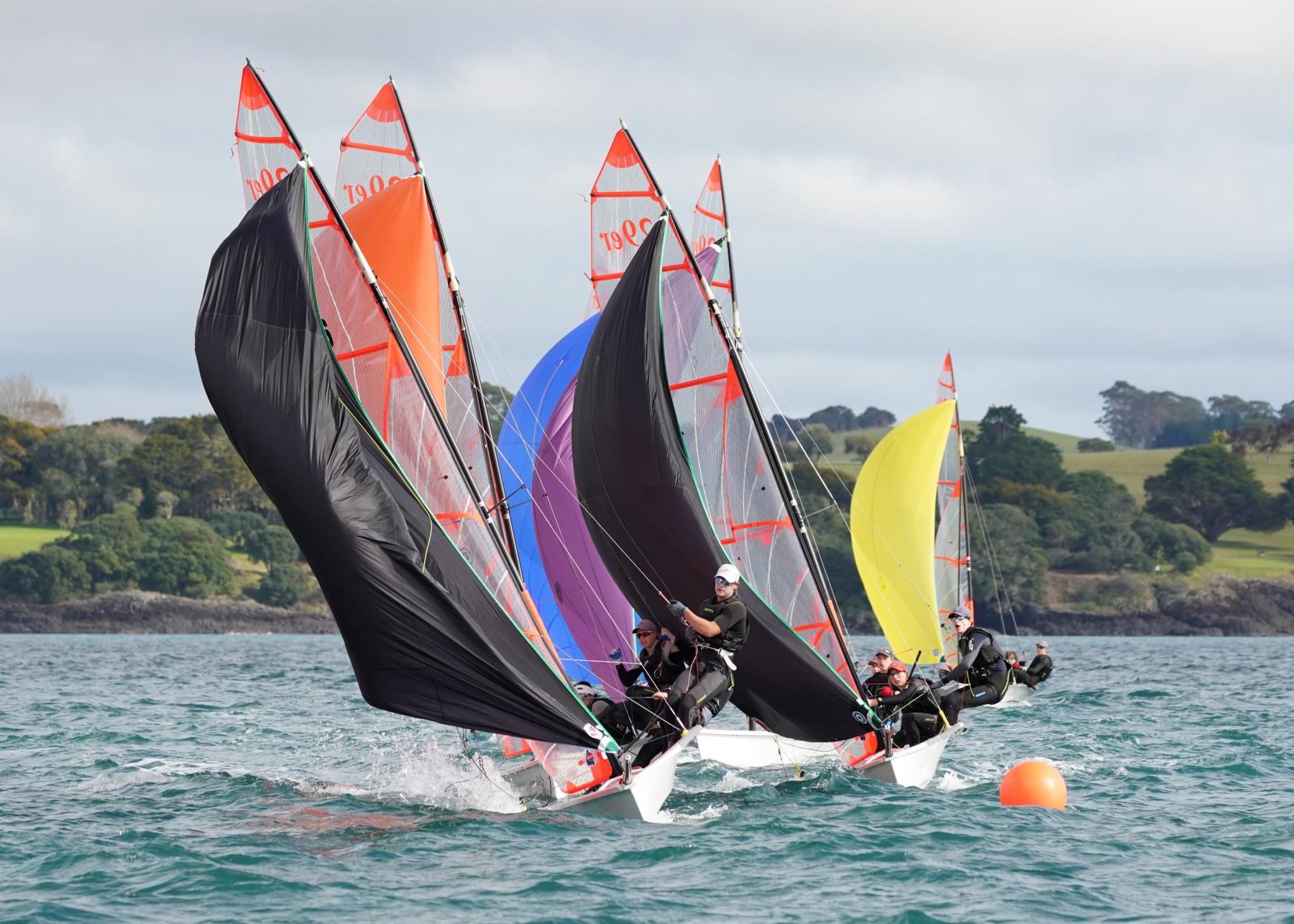 Record fleet at 29er national championships | Yachting New Zealand