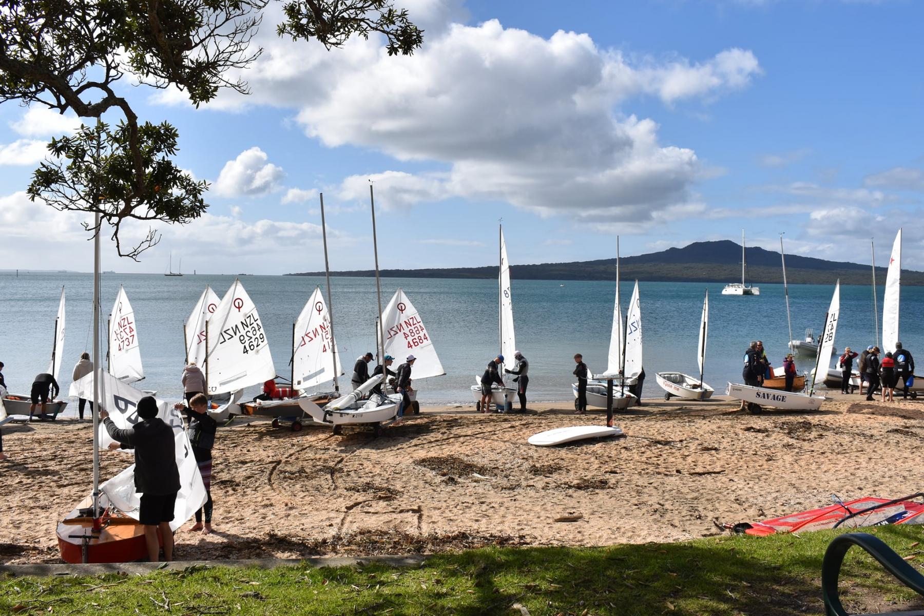 Green tinge to 2023 Opti nationals | Yachting New Zealand